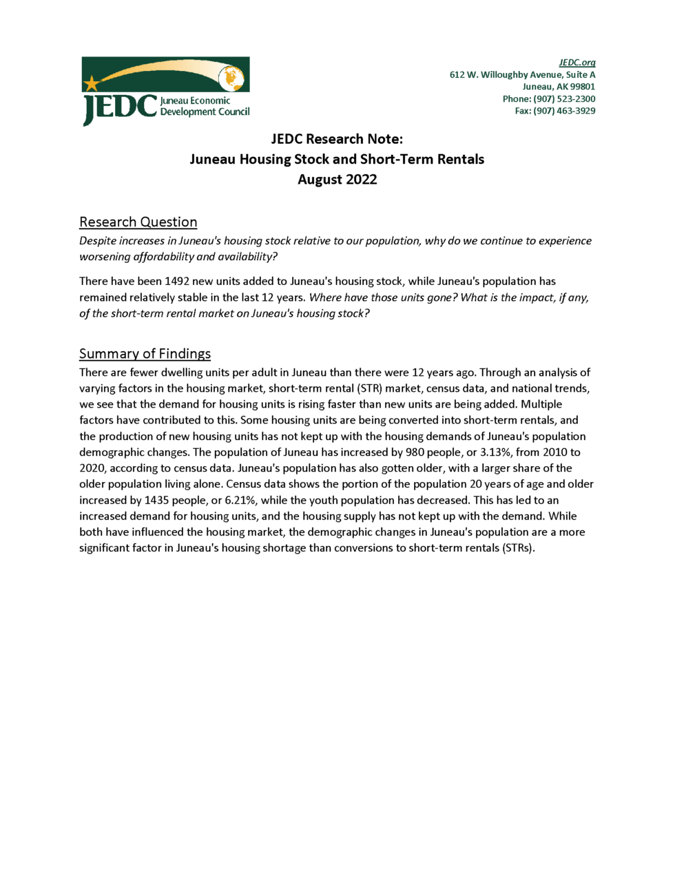 Research Library: Reports & Studies by JEDC - JEDC